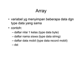 2 array n-matriks | PPT