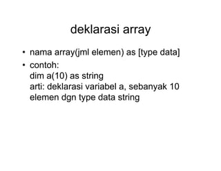 2 array n-matriks | PPT