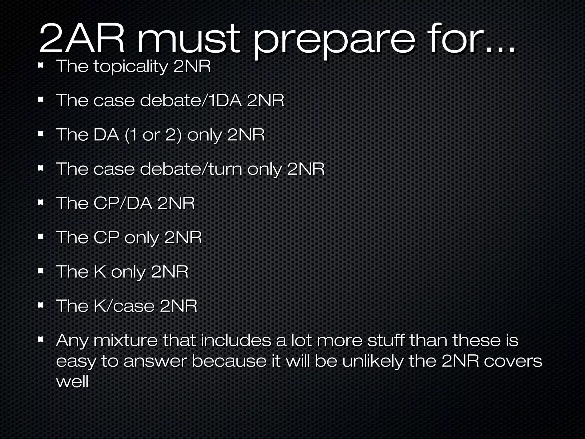 2ar situational debating in policy debate | PPT