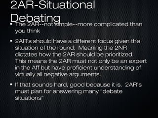 2ar situational debating in policy debate | PPT | Political Issues ...