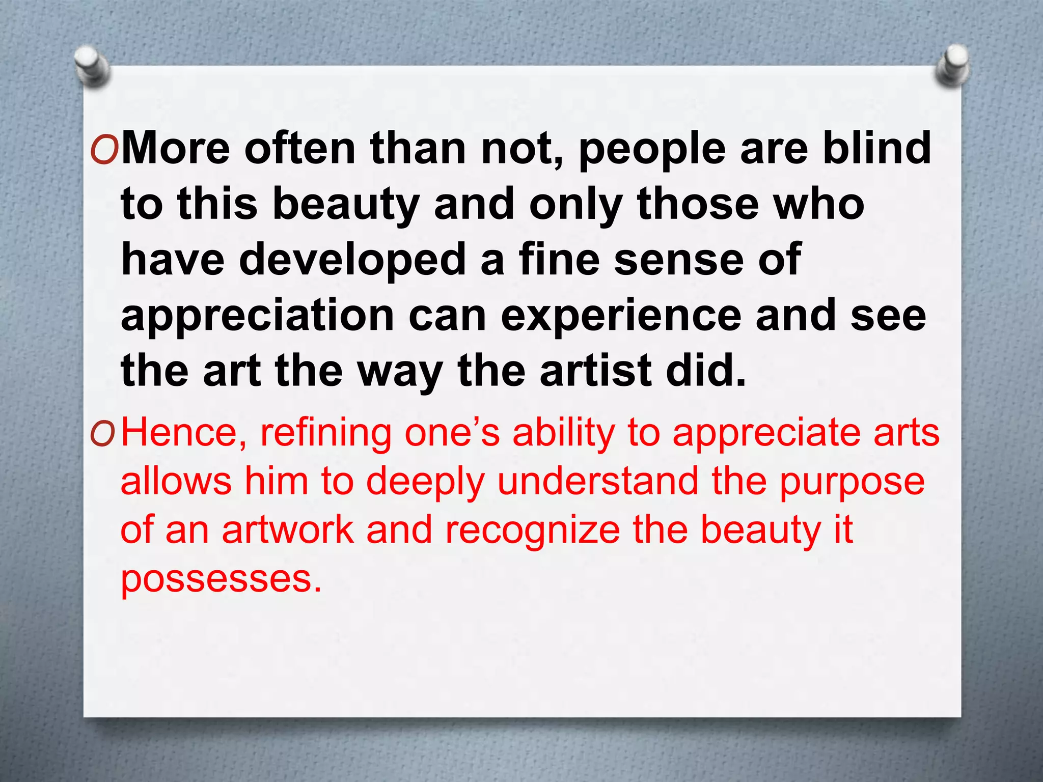 Art Appreciation: Creativity, Imagination, and Expression | PPTX