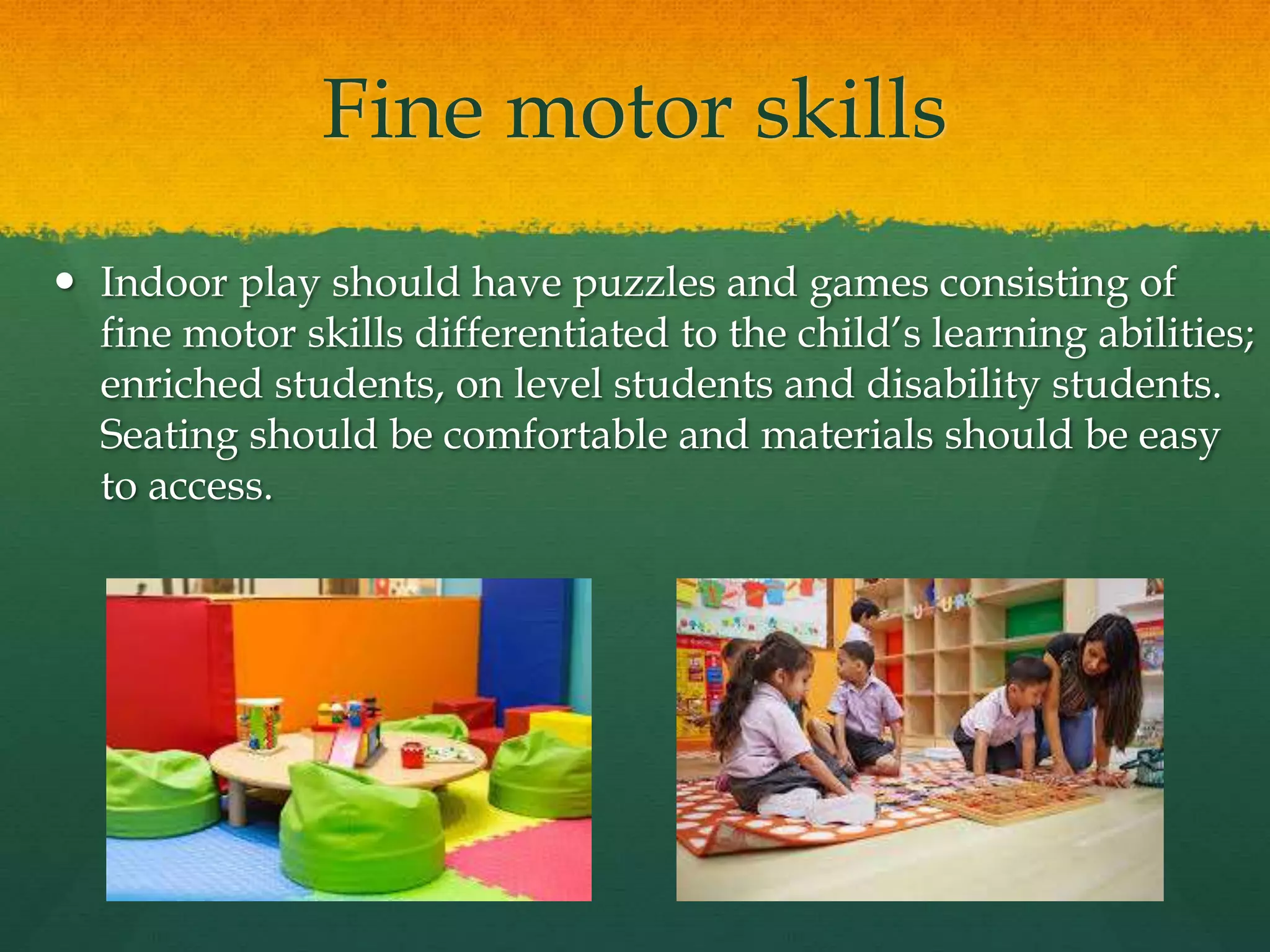 Early Childhood Indoor & Outdoor Play | PPTX