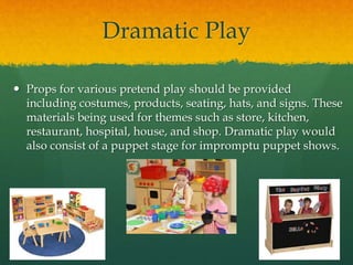 Early Childhood Indoor & Outdoor Play | PPTX