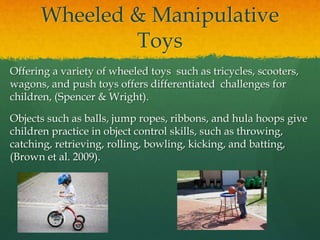 Early Childhood Indoor & Outdoor Play | PPTX