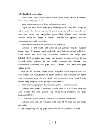 Makalah Biokimia asam amino | DOCX
