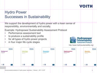 Environmental solutions in hydropower machines | PPT