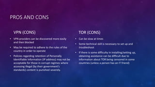 Tor as an Attack Tool: Penetrating Firewalls in Repressive Regimes | PPT