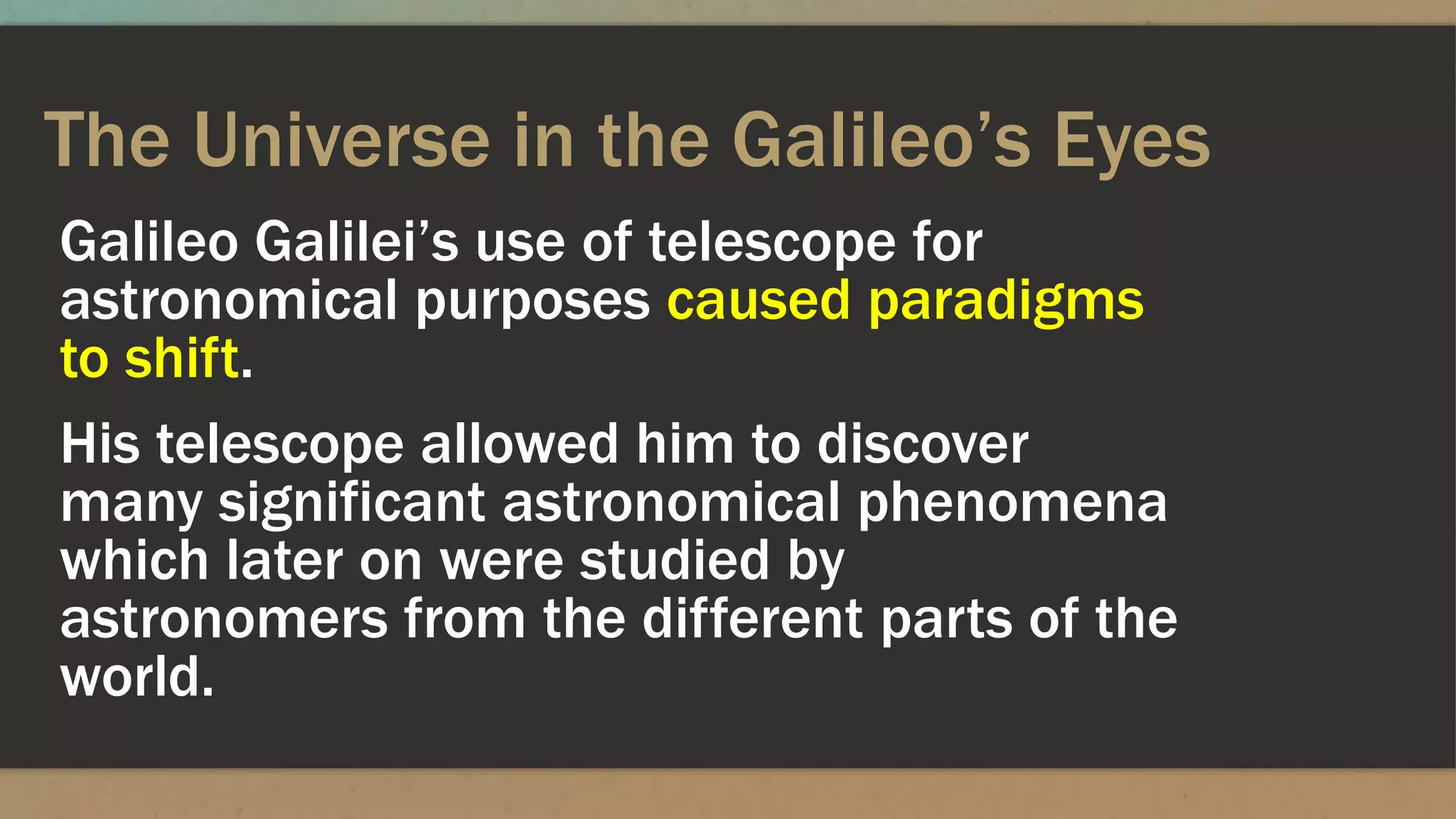 Astronomy and the invention of Telescope | PPTX