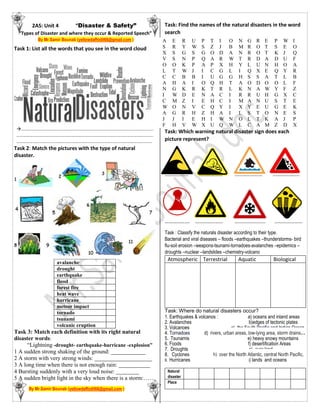 2 AS Types of Disaster and where they occur & Reported Speech.pdf