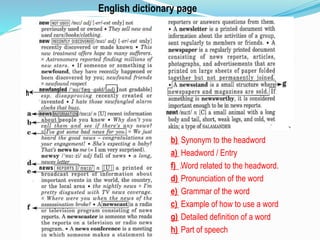 How to use a dictionary | PPTX