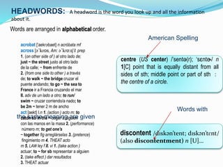 How to use a dictionary | PPTX
