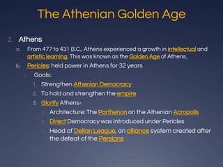 2 Athenian golden age | PPTX