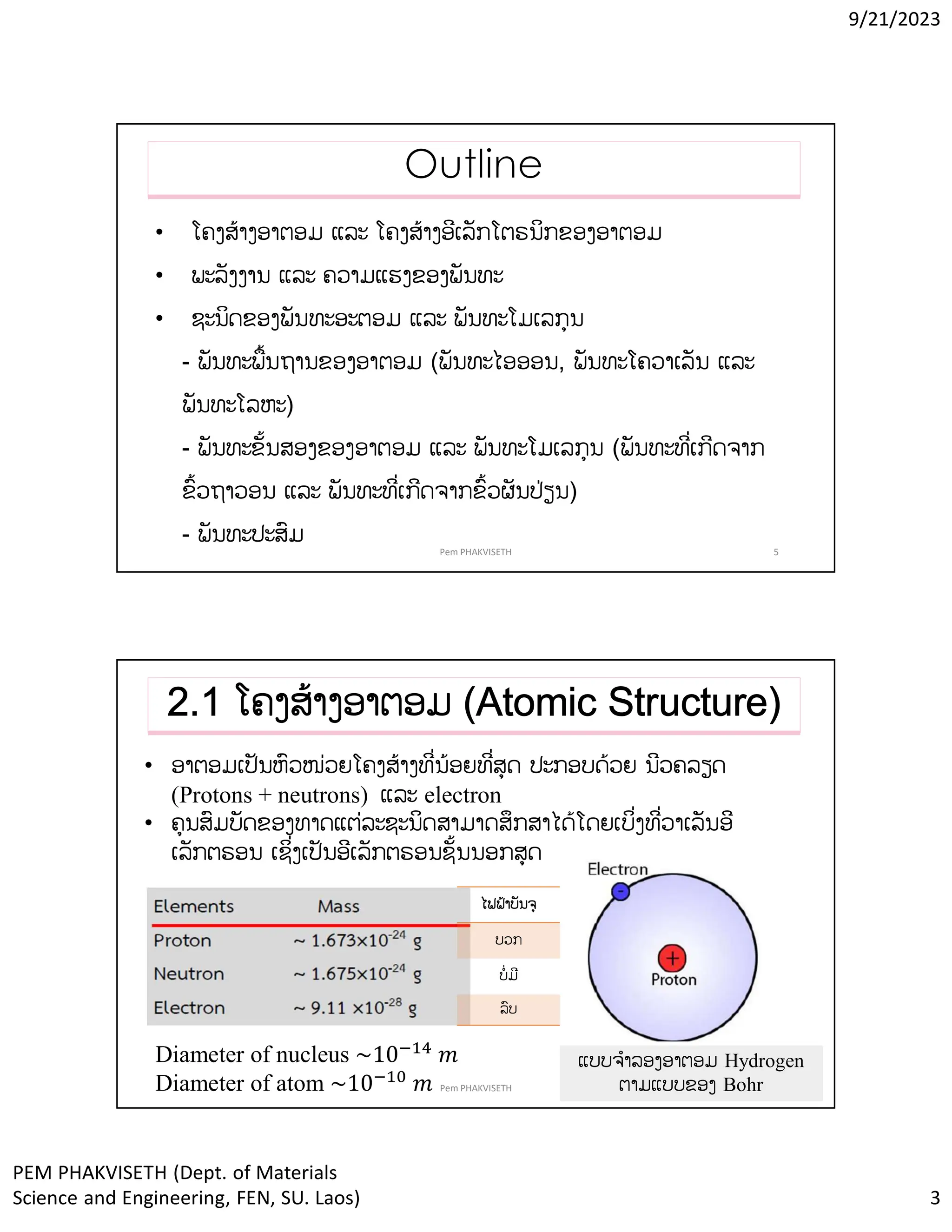 ບົດທີ 2 ໂຄງສ້າງອາຕອມ ແລະ ພັນທະລະຫວ່າງອາຕອມ (Atom Structure and Bonding).pdf