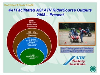 ATV Safety Summit: Vehicle Characteristics/Other Rulemaking Topics ...