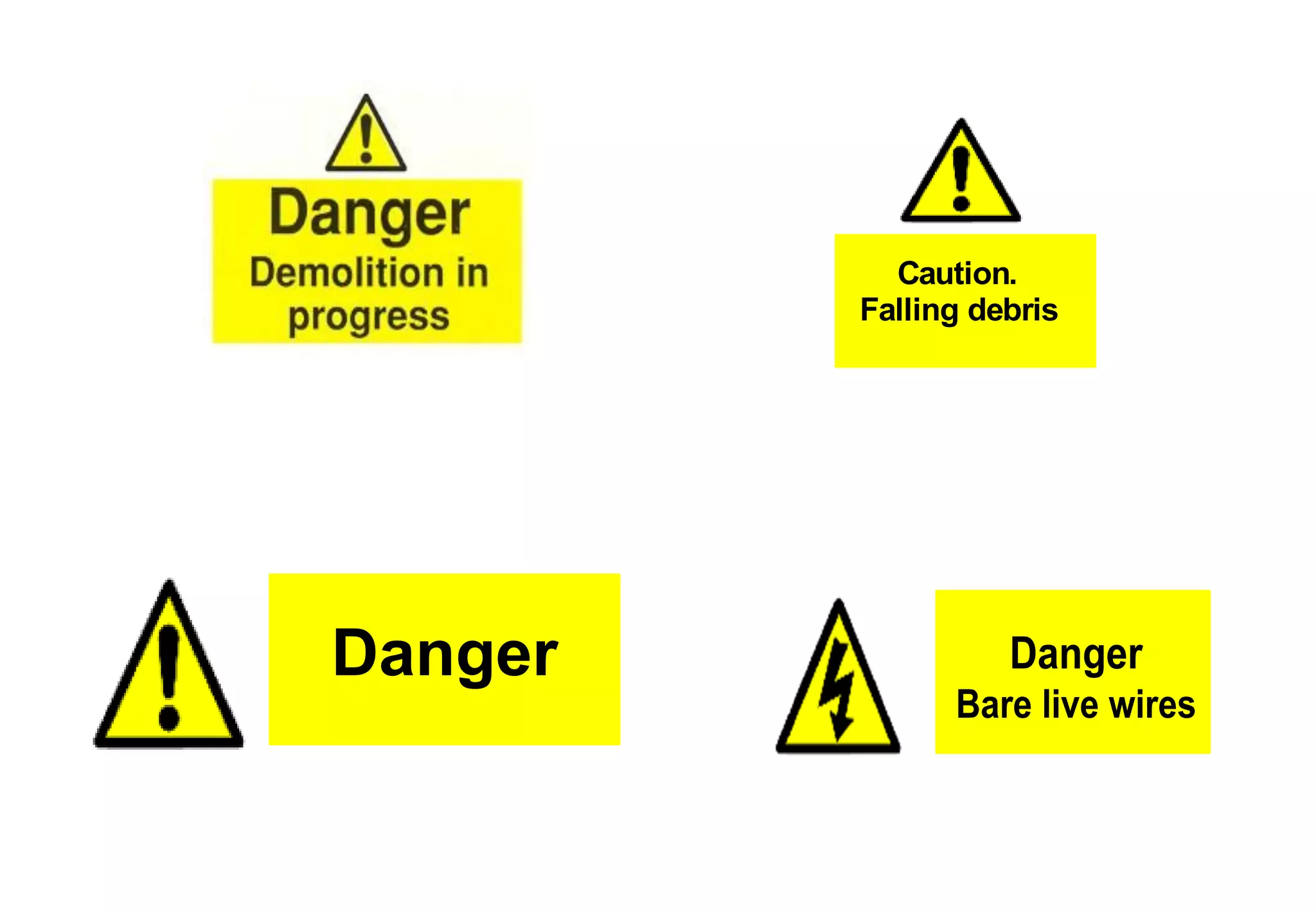KNOW YOUR CONSTRUCTION SAFETY SIGNS. | PDF