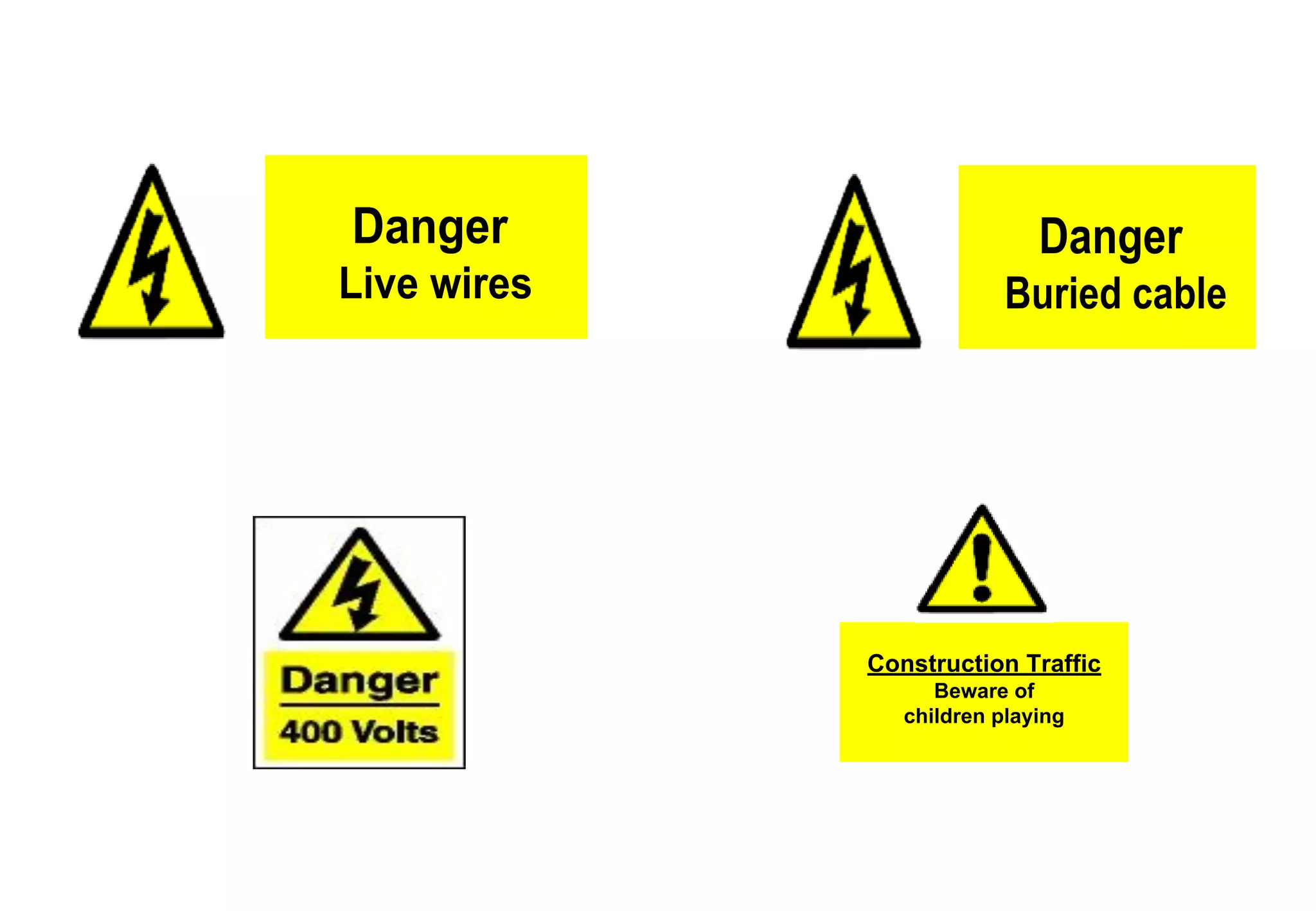 KNOW YOUR CONSTRUCTION SAFETY SIGNS. | PDF