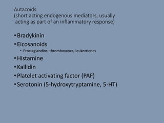 Autacoids ,histamine and antihistaminic | PPTX