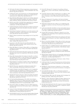 2 Autologous fat transfer for breast augmentation a review. Dermatol ...