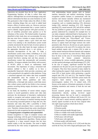 Autonomous Camera Movement for Robotic-Assisted Surgery: A Survey | PDF