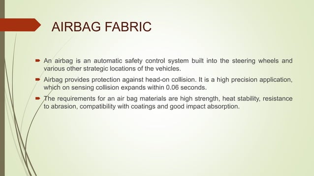 Autotech Technical Textile | PPTX