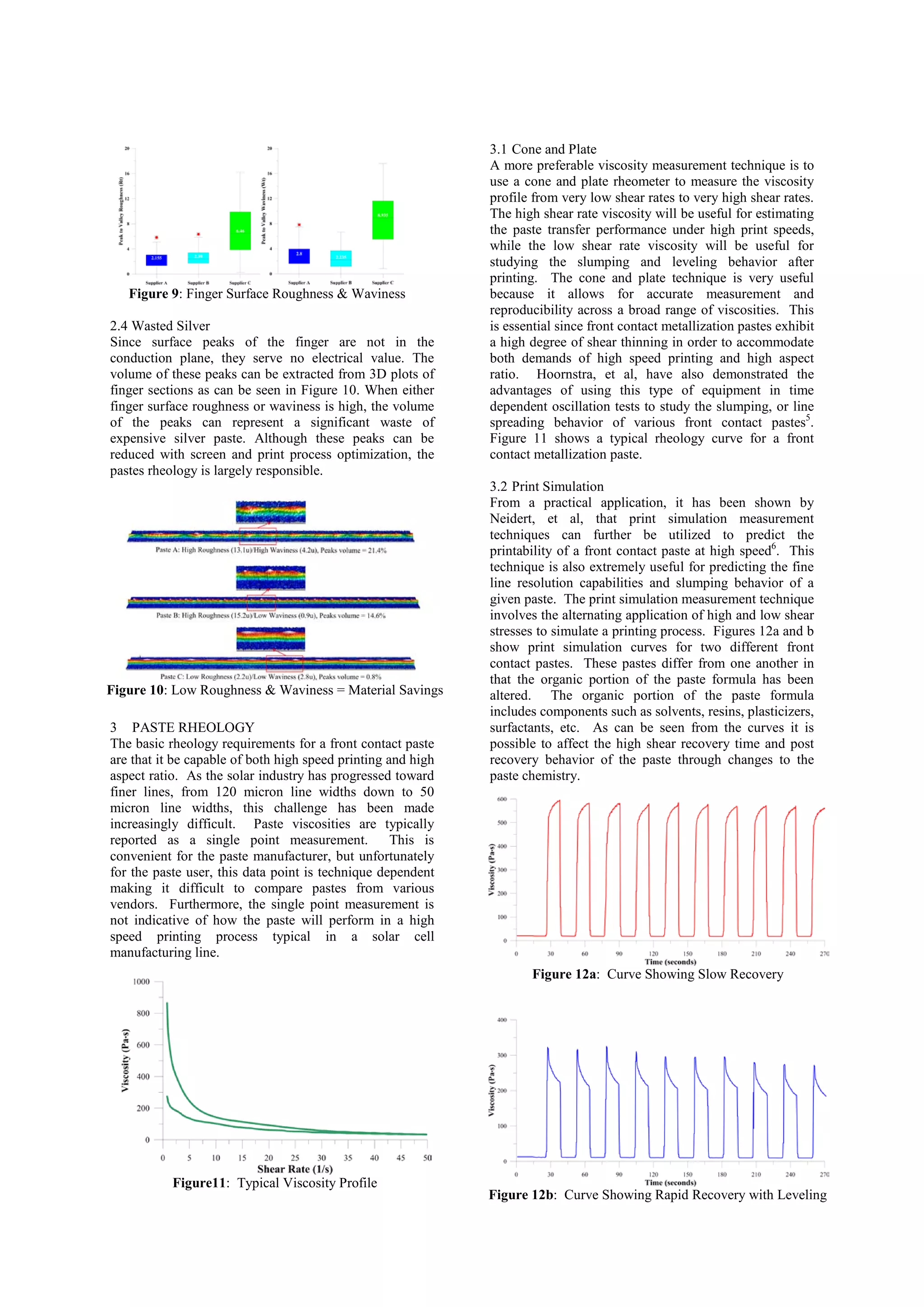 C-SI METALLIZATION PASTE RHEOLOGY AND PRINT METROLOGY TECHNIQUES FOR ...