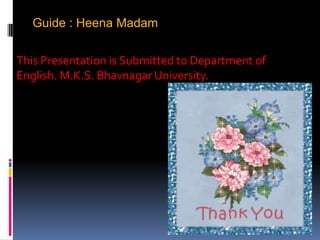 Indian Writing In English | PPTX