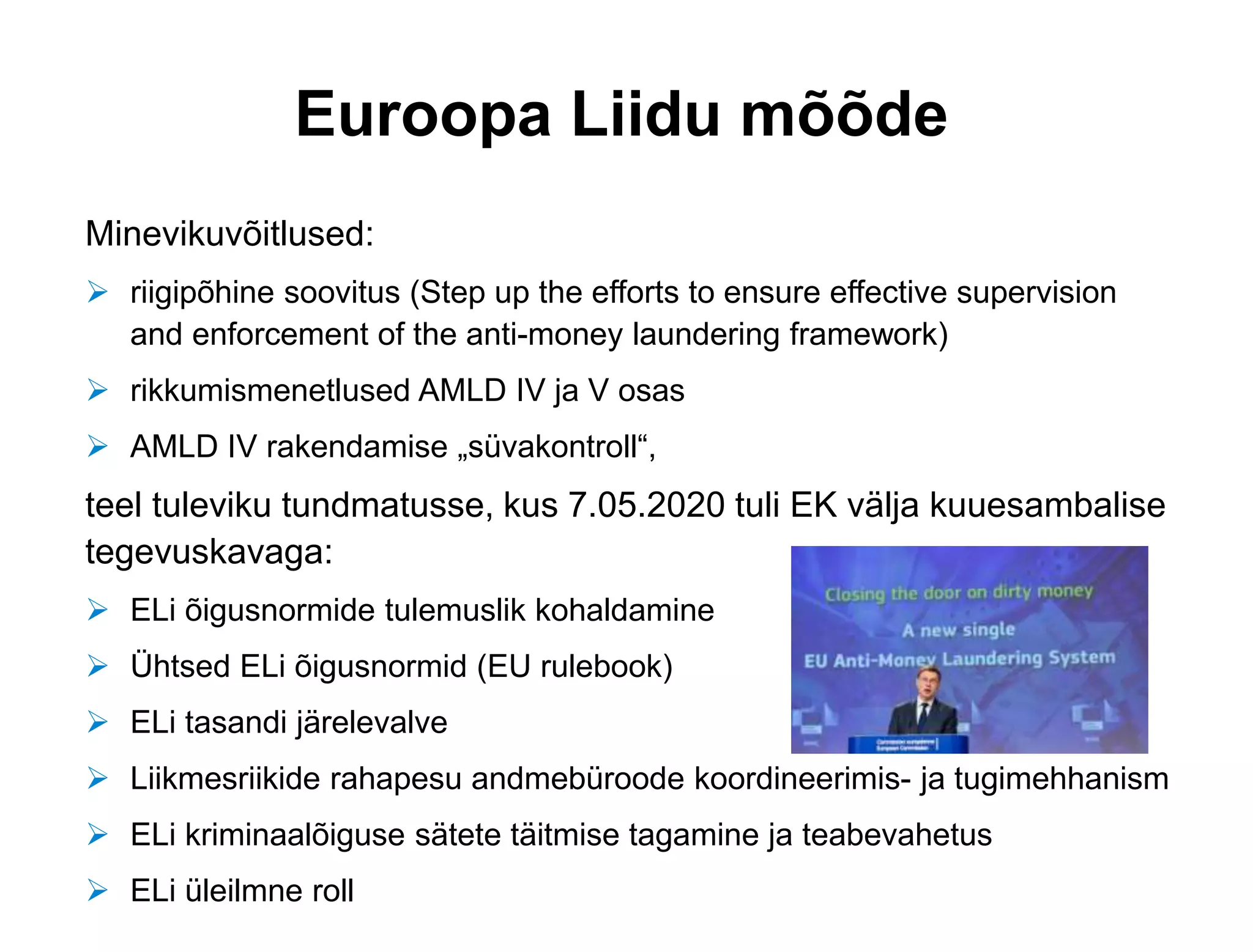 Veikko Tali. Mida teha rahapesuga? | PPT