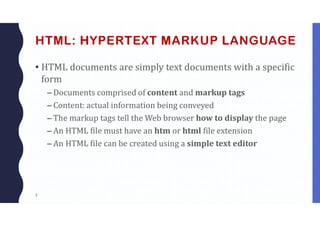 2a web technology html basics 1 | PDF