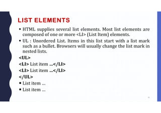 2a web technology html basics 1 | PDF