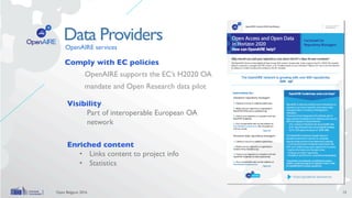 OpenAire Sessions - An Open Knowledge & Research Information ...