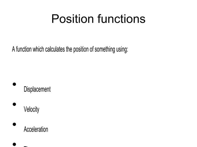 2b. motion in one dimension | PPT