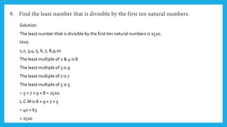 2b. Pedagogy of Mathematics - Part II (Numbers and Sequence - Ex 2.2 ...