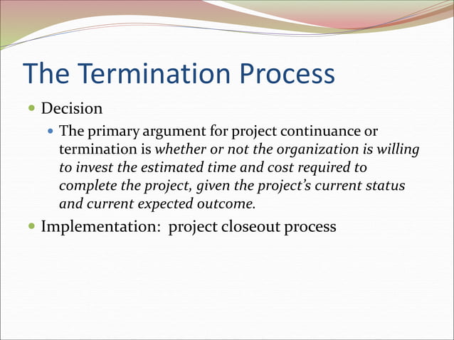 2 b. project termination | PPT