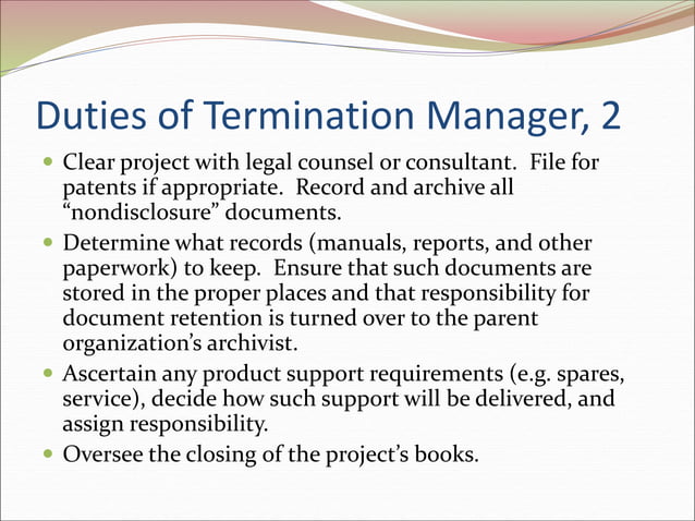 2 b. project termination | PPT