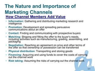 2B-FUNCTION AND SELECTION OF MARKETING CHANNELS.ppt