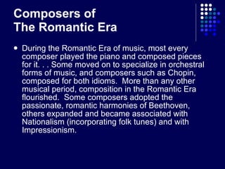 2 B Romantic Composers | PPT | Classical Music | Music