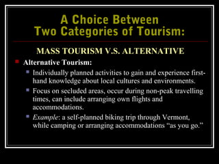 The Different Types of Tourism | PPT
