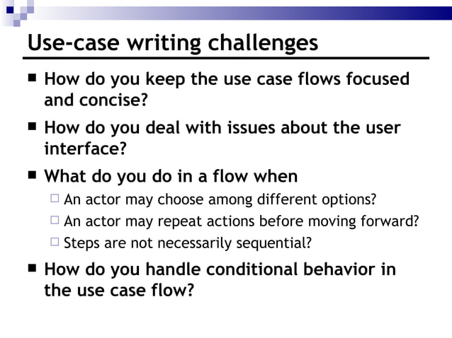 2b writing good use cases | PPT