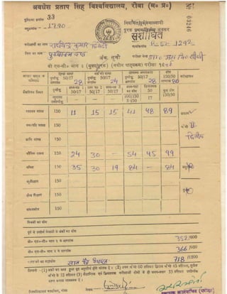Marksheets of RKDwivedi | PDF