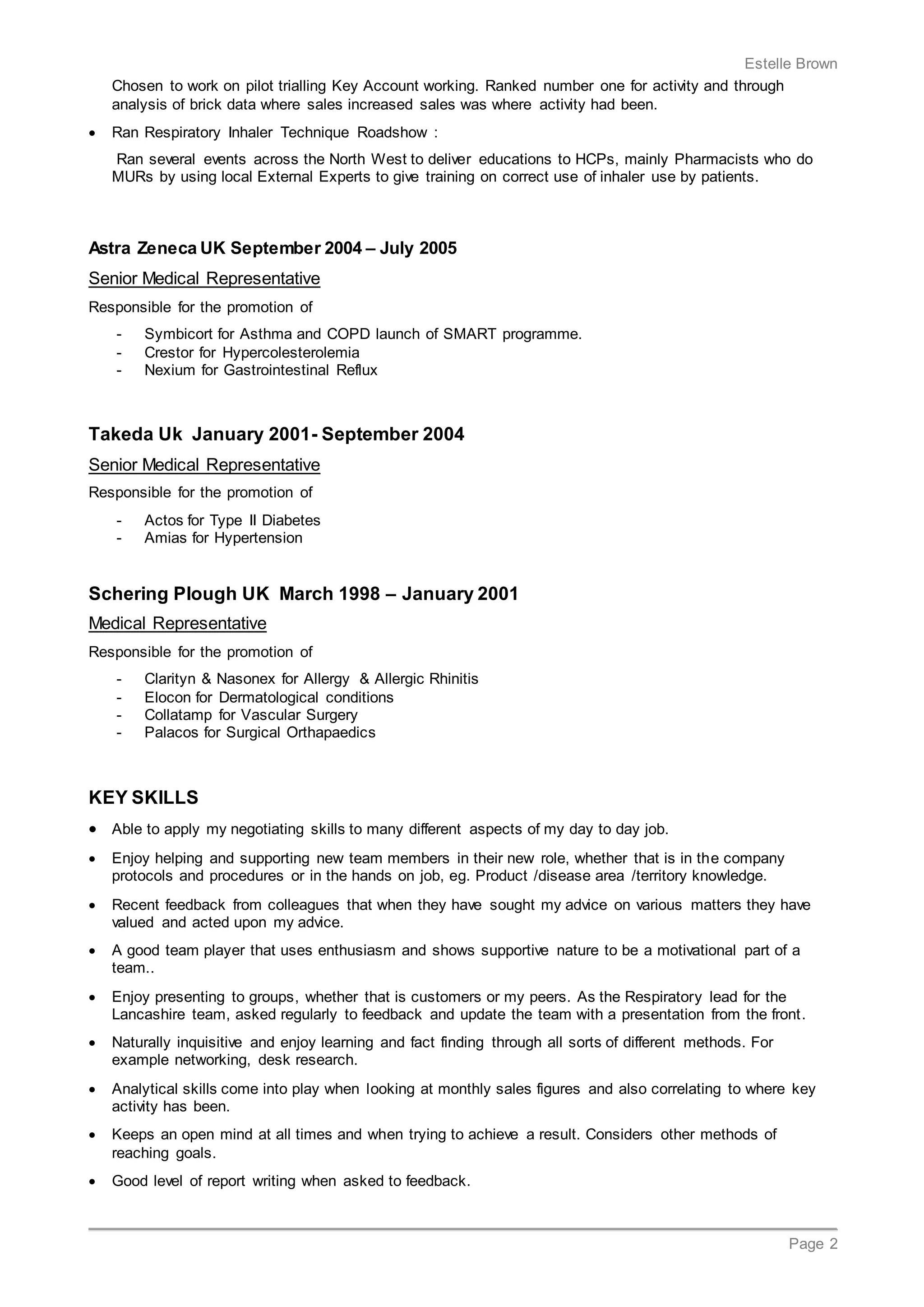 EstelleBrownCV2016 | DOCX