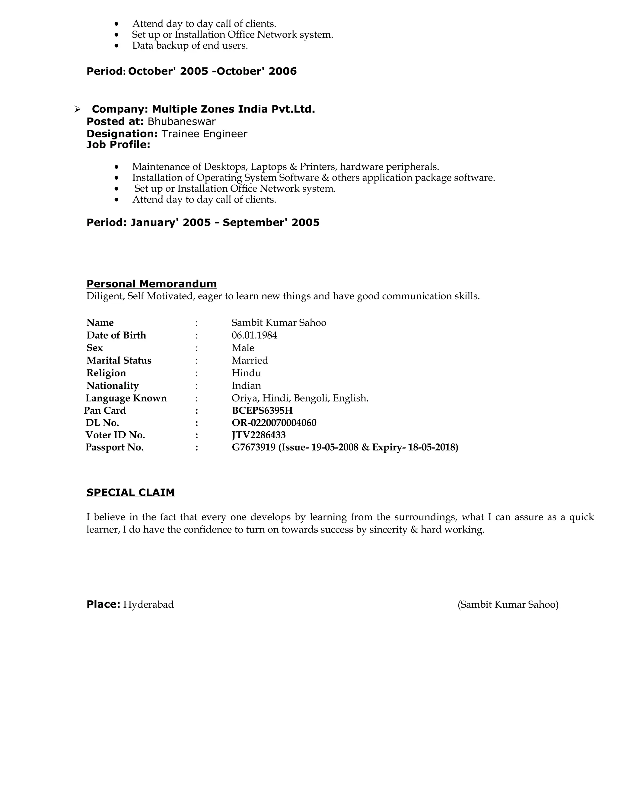 SAMBIT Resume-SAP PM & PP Consultant | PDF