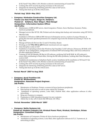 SAMBIT Resume-SAP PM & PP Consultant | PDF