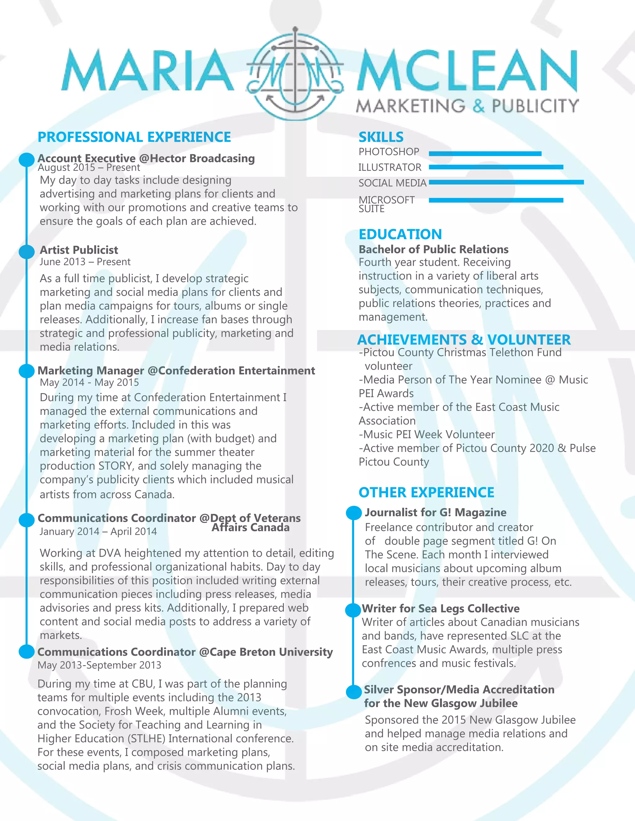 MariaMcLeanResume2015 | PDF