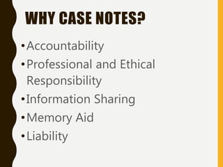 Case Management Documentation - 7.22.16