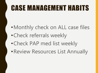 Case Management Documentation - 7.22.16