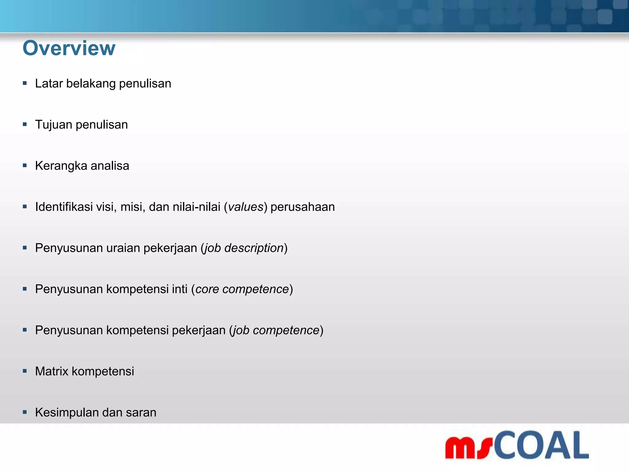 Developing matrix competency | PPTX