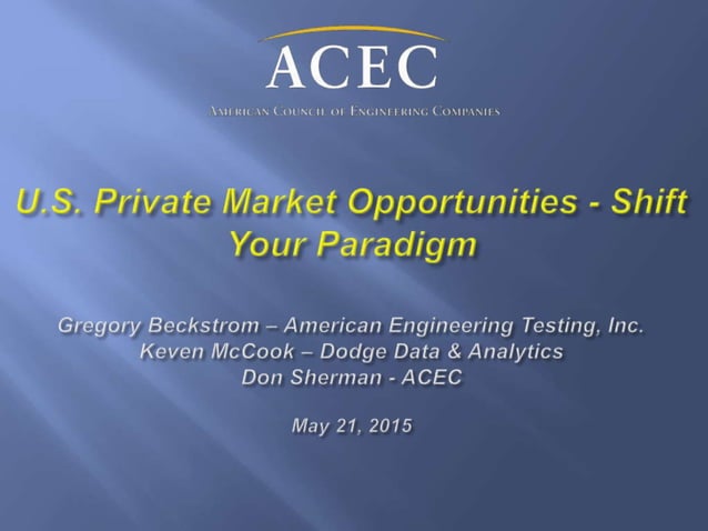 ACEC-Shift Your Paradigm Webinar - 21-MAY-2015m-rev1 | PPT