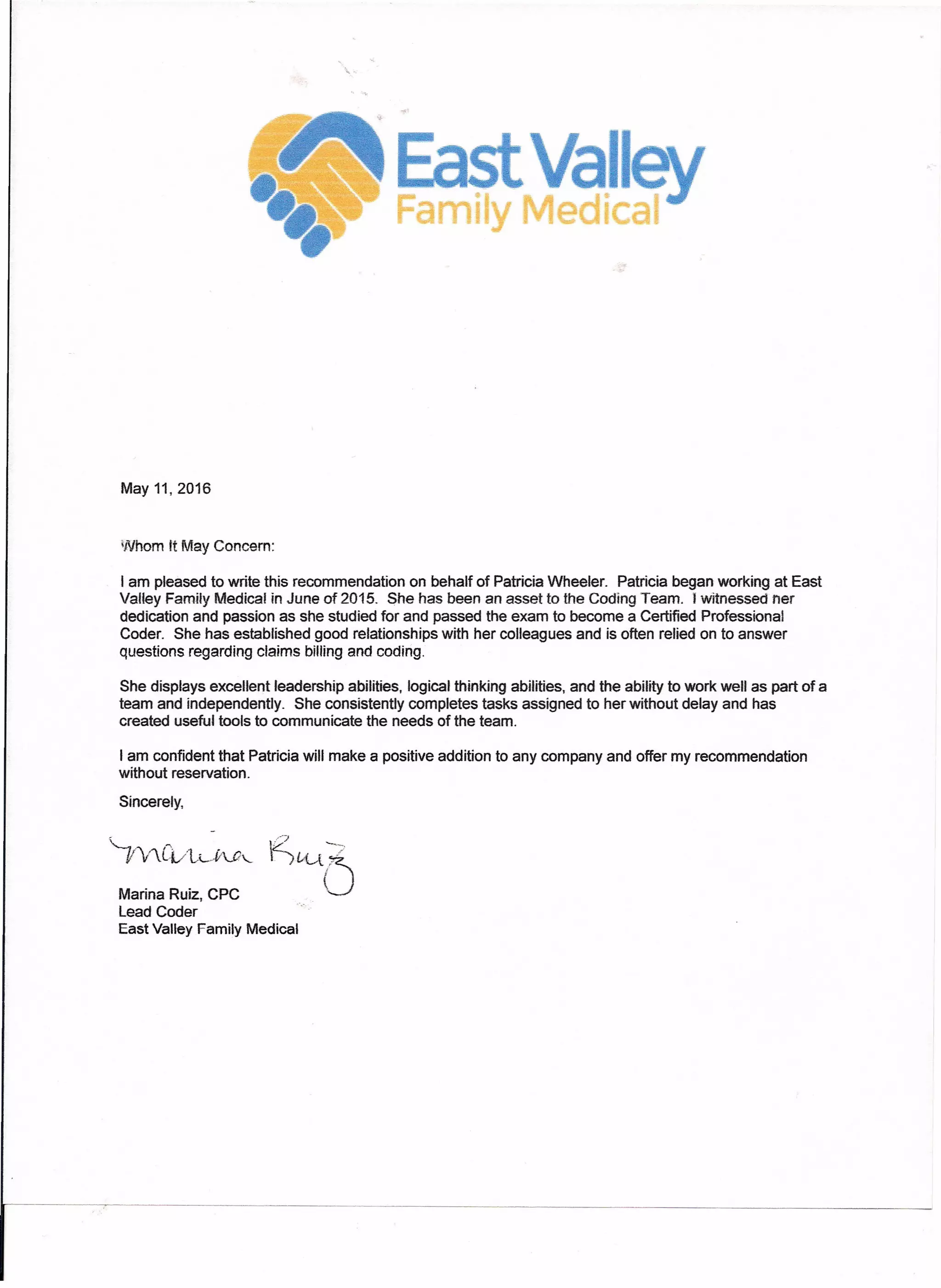 Letter from Marina R | PDF