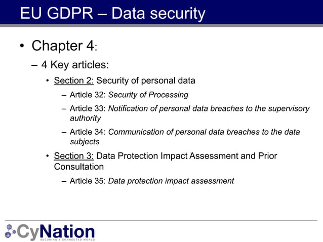 CyNation - 7 things you should know about EU-GDPR | PDF | Internet Safety | Parenting