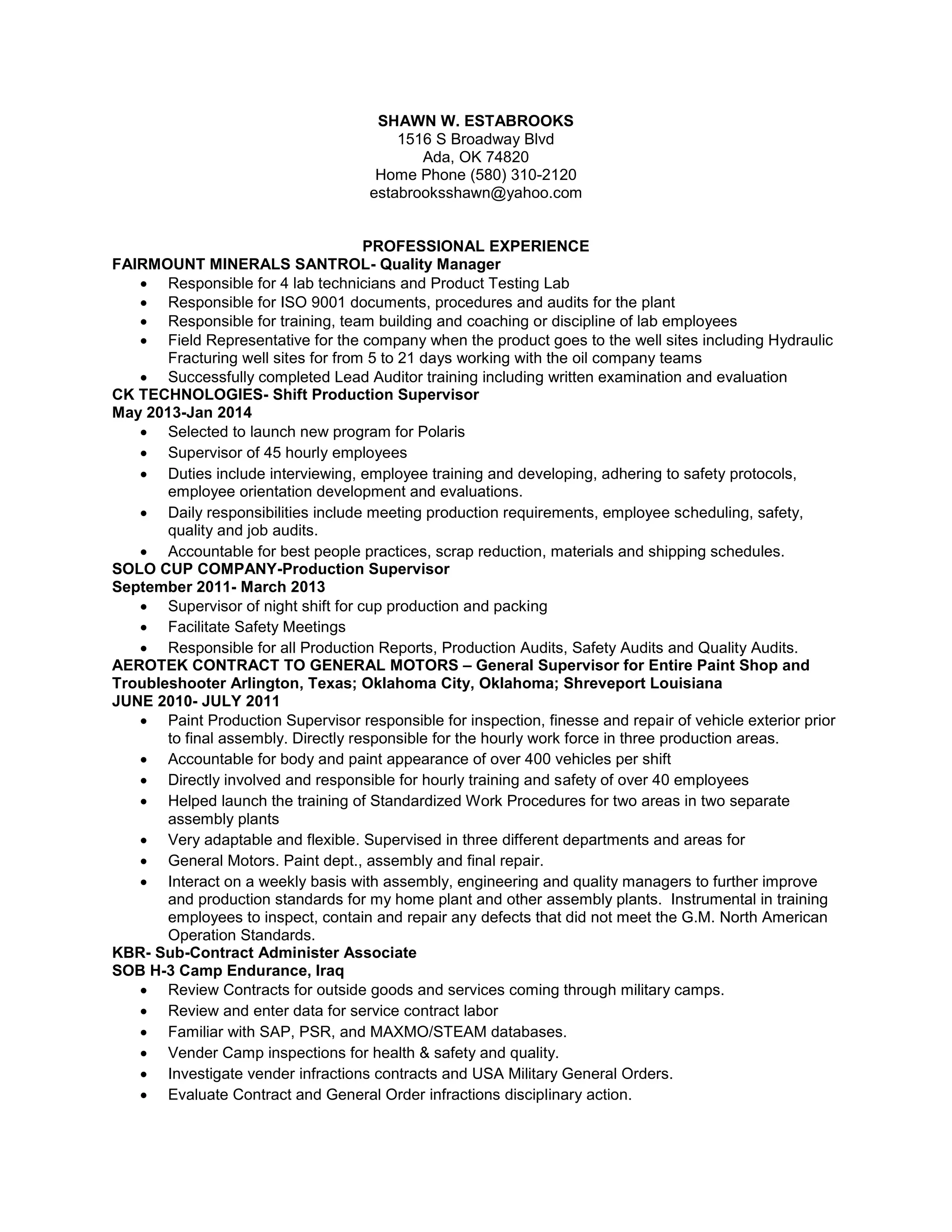Resume 2016 | PDF